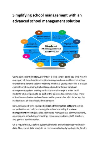 School management with an advanced school management solution | PDF ...