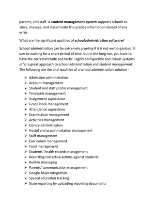 School management with an advanced school management solution | PDF ...