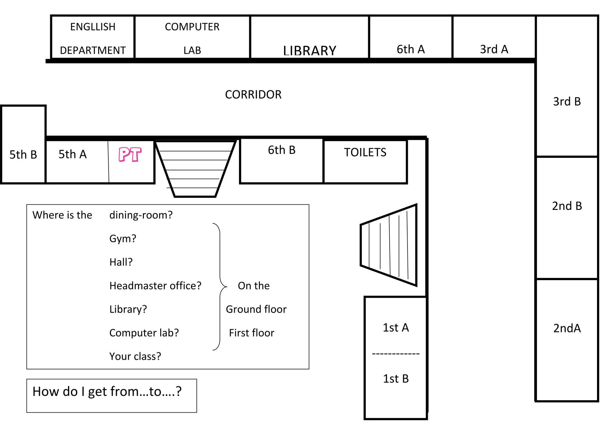 School m ap (first floor) | DOCX | Education