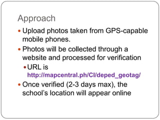 DepEd School Mapping Project through Crowdsourcing | PPTX