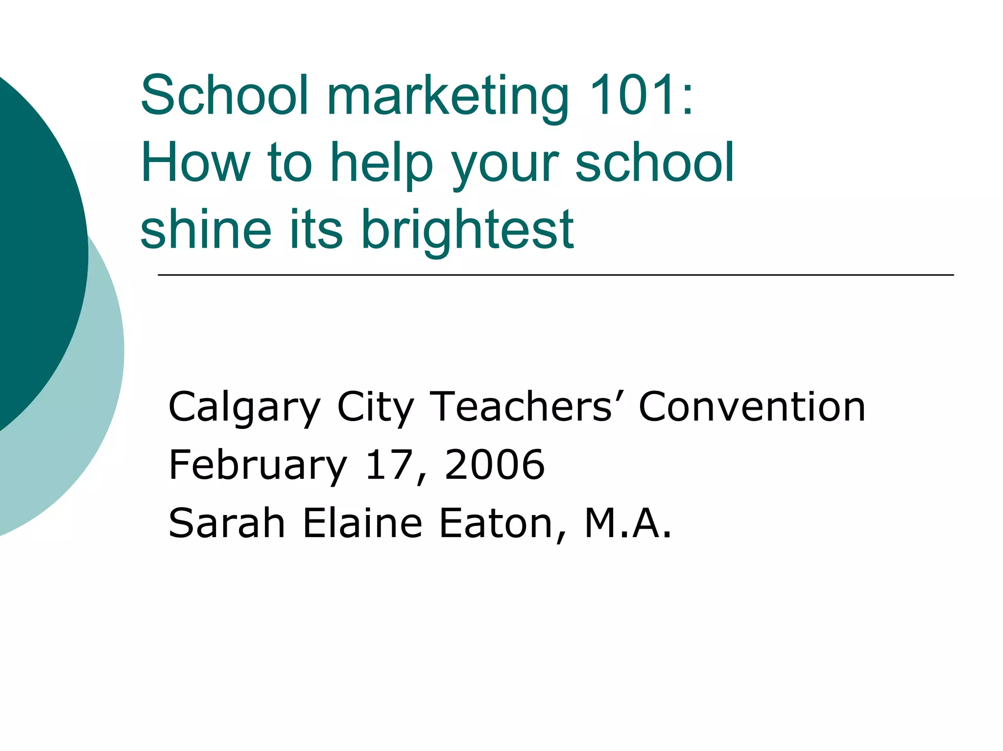School marketing how to help your school shine its brightest | PPT