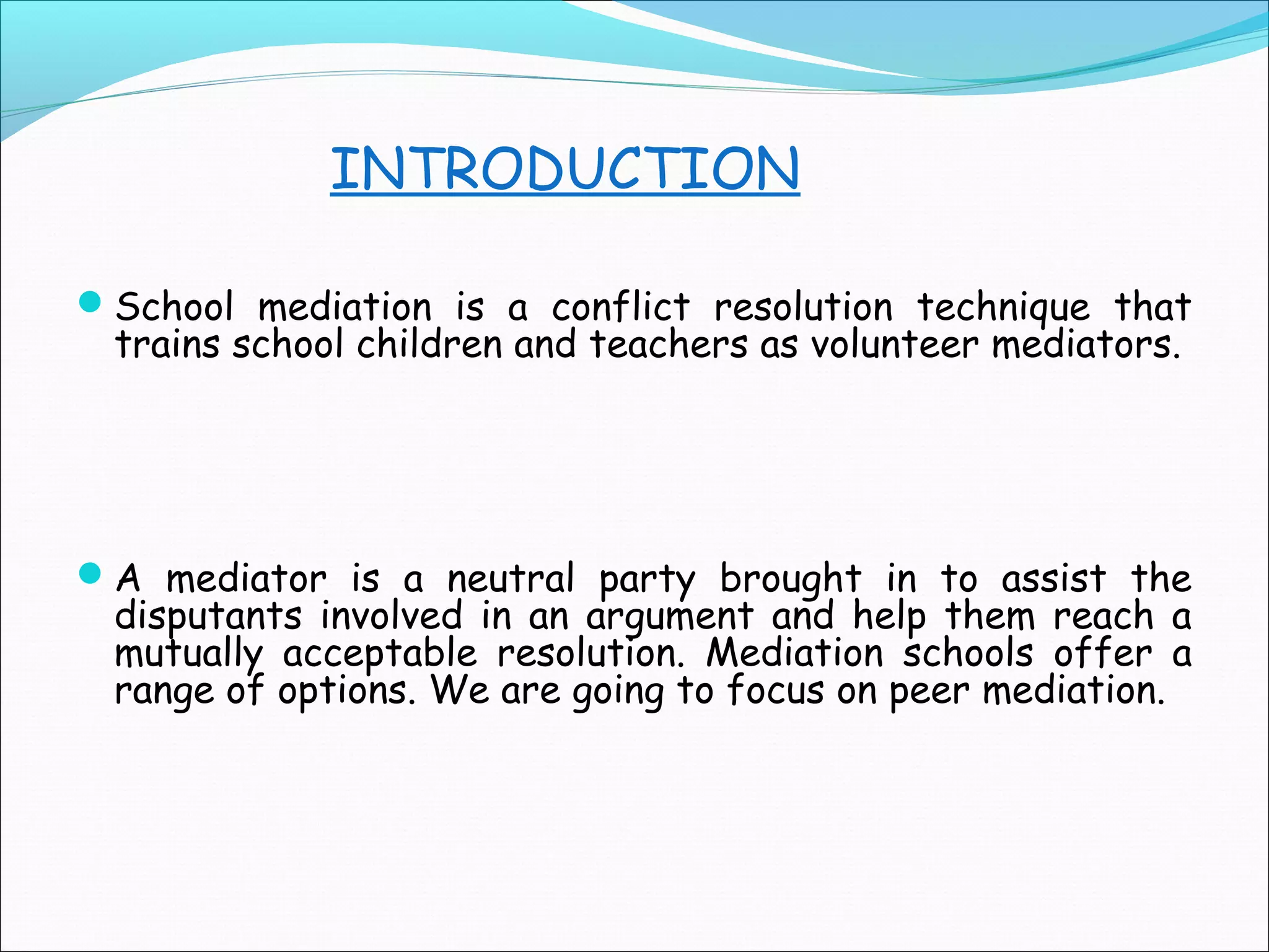 School mediation | PPT