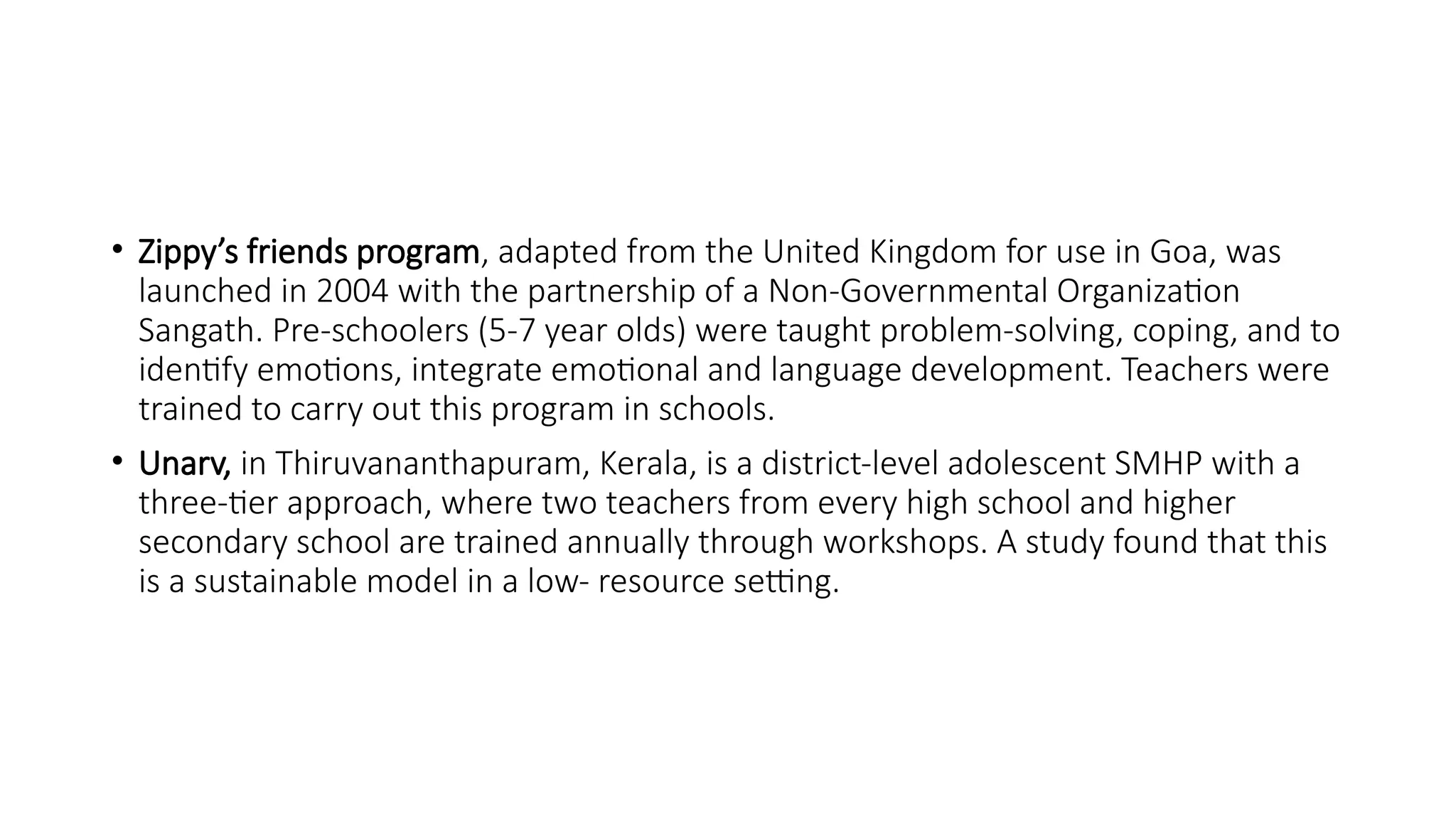 SCHOOL MENTAL HEALTH PROGRAMMES.pptx ABHILAL KURUPALATH | PPTX