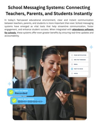 School Messaging Systems: Connecting Teachers, Parents, and Students ...