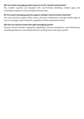 School Messaging Systems: Connecting Teachers, Parents, and Students ...