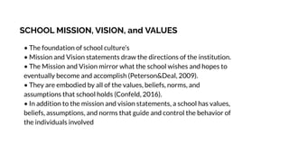 SCHOOL MISSION, VISION, and VALUES.pdf | Professional School ...