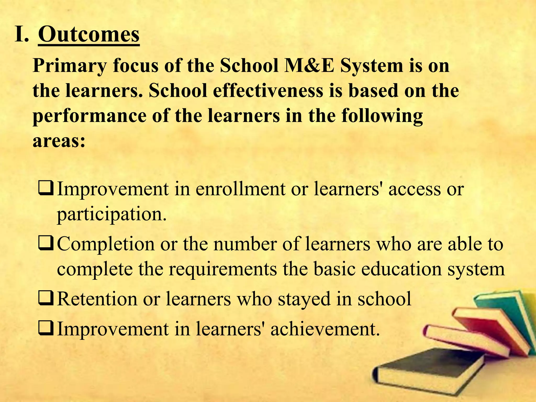 School Monitoring and Evaluation | PPTX