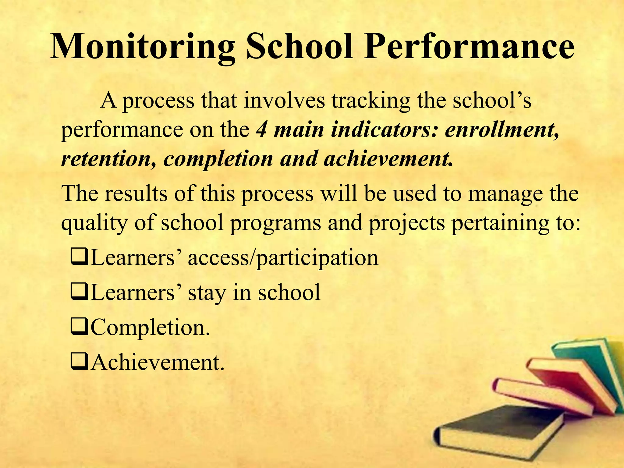 School Monitoring and Evaluation | PPTX