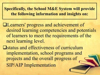 School Monitoring and Evaluation | PPTX