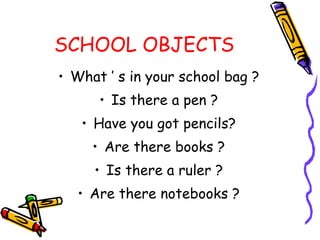 Schoolobjects | PPT
