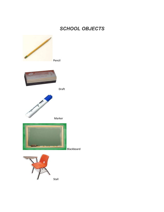 School objects | PDF