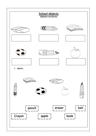 School objects | PDF