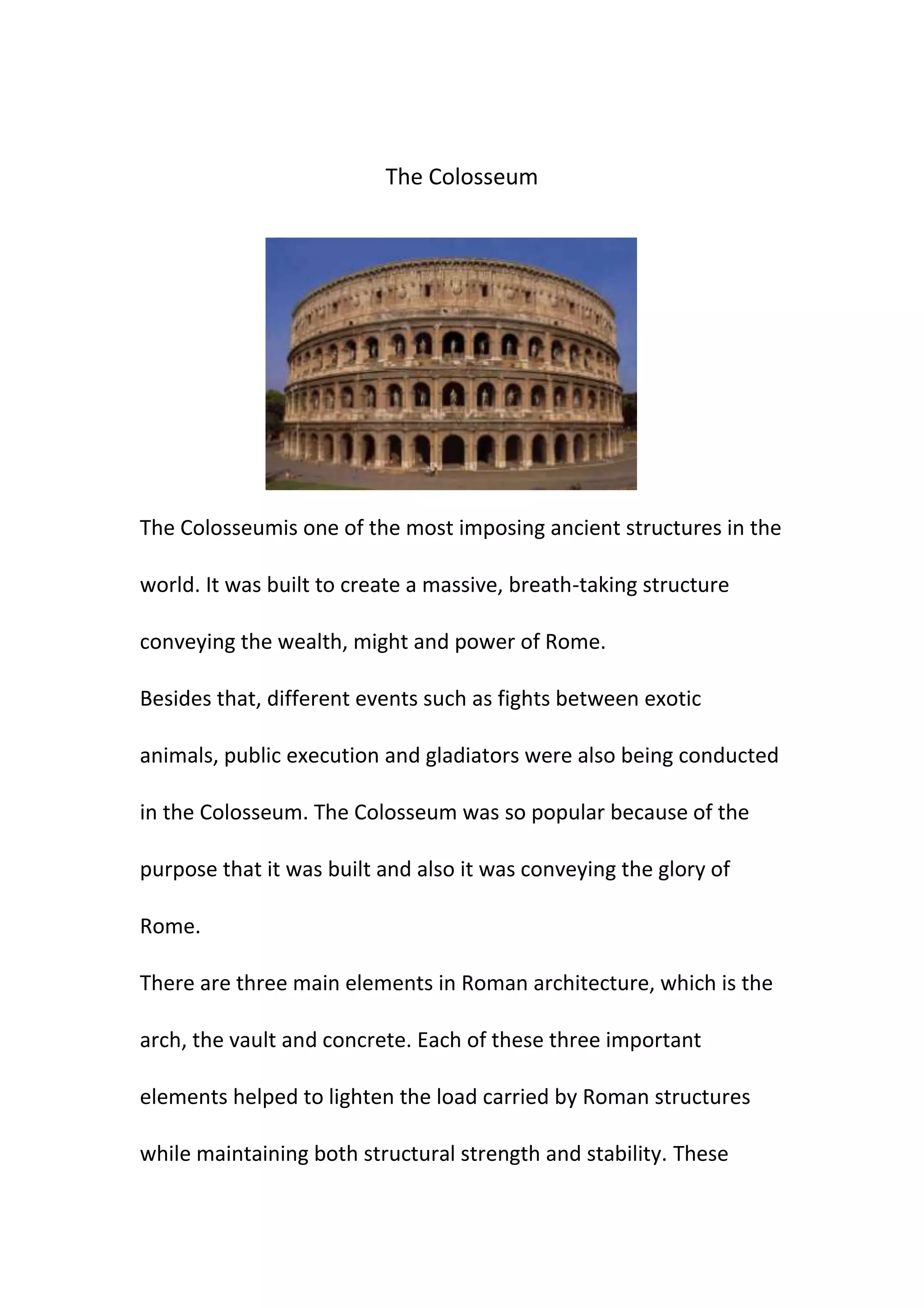 The Colosseum | DOCX