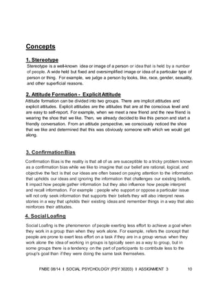 Social Psychology Project 3- Report Writing | DOCX