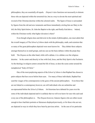 School Of Athens And Disputa | PDF