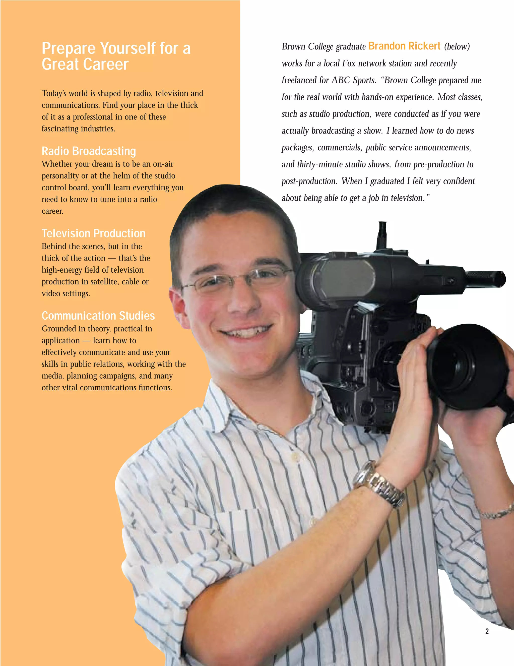 School Of Broadcasting Viewbook | PDF