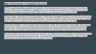 School of Hospitality & Tourism Management, Manipal University Jaipur ...