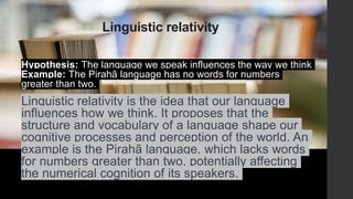 School of Linguistics - Thoughts about words and without words | PPT