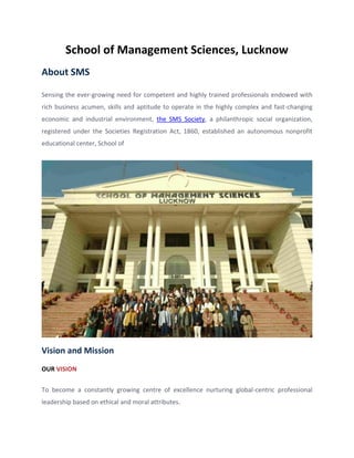 School of Management Sciences - SMS Lucknow.pdf
