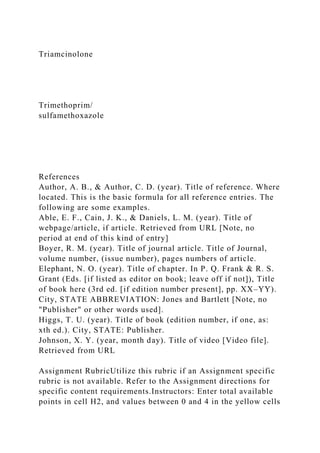 SCHOOL OF NURSINGMN580 Unit 5 Assignment Pediatric Drug C.docx