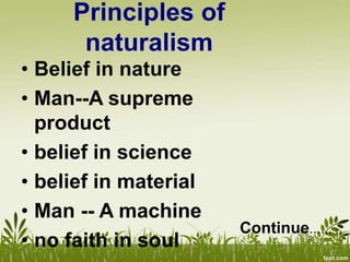 School of philosophy naturalism | PPT