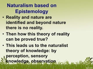 School of philosophy naturalism | PPT