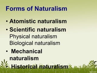 School of philosophy naturalism | PPT