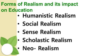 School of philosophy realism | PPTX