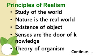 School of philosophy realism | PPTX