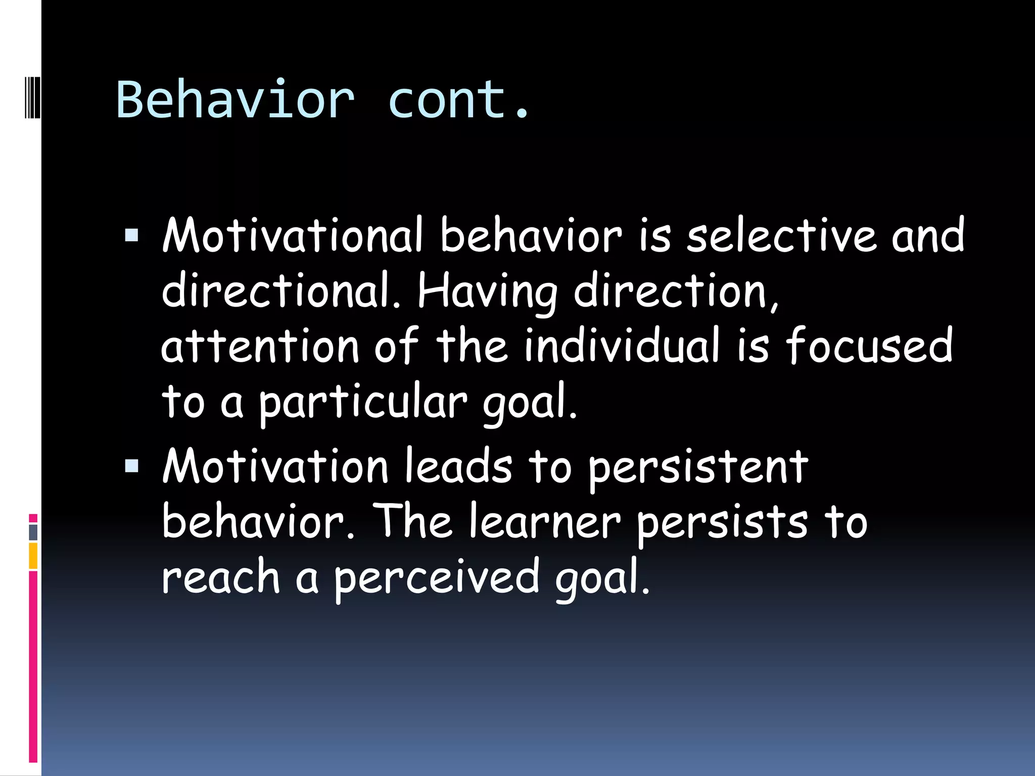 School of Psychology - Motivation | PPTX