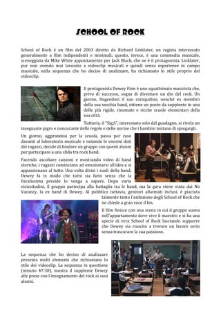 School of rock | PDF | Music | Entertainment
