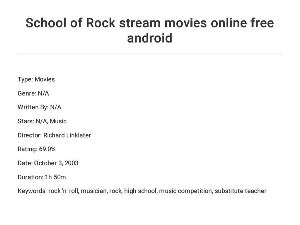 School Of Rock Stream Movies Online Free Android school-of-rock-stream-movies-online-free-android