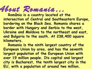 Romania: School with classes I-VIII - Tutova | PPT