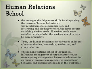 School of thought management | PPTX