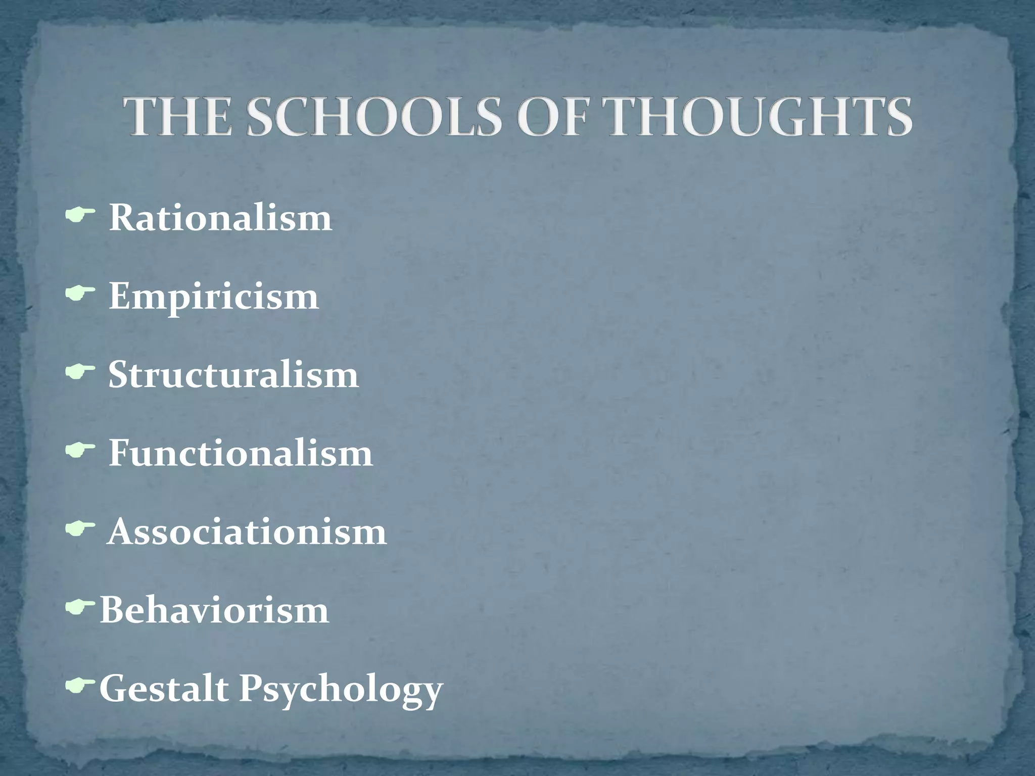 School of thoughts | PPTX