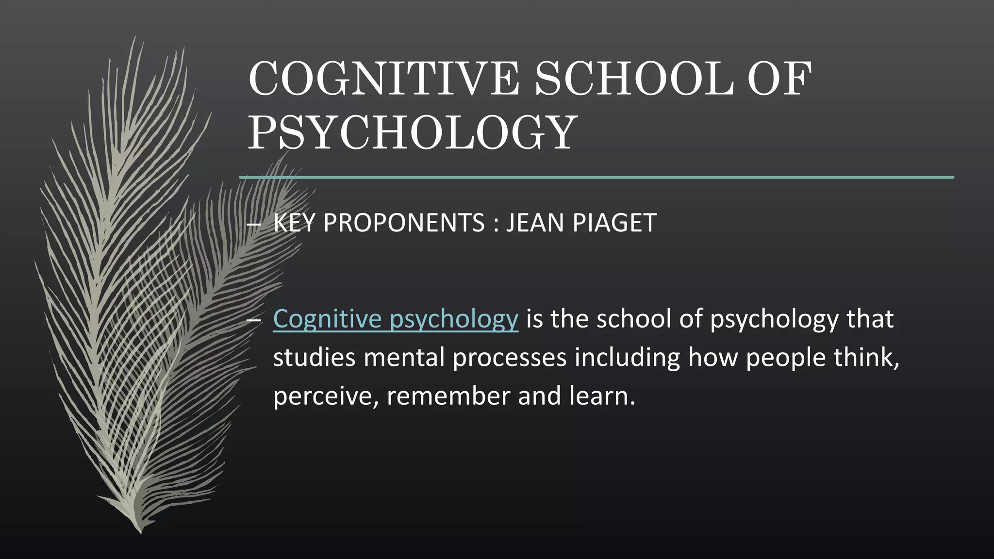 School of thoughts in psychology | PPTX