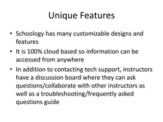 Schoology | PPTX | Social Networking | Internet