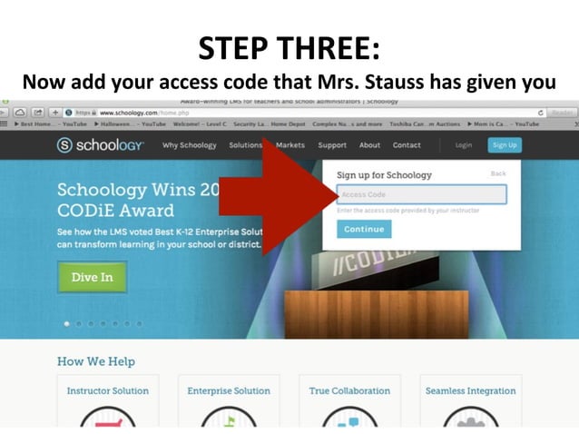 Schoology step by step guide | PPT