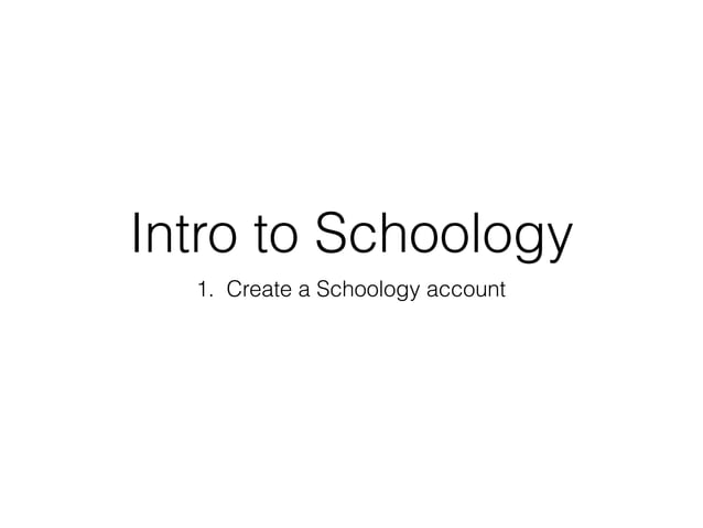 Schoology Tutorial | PDF