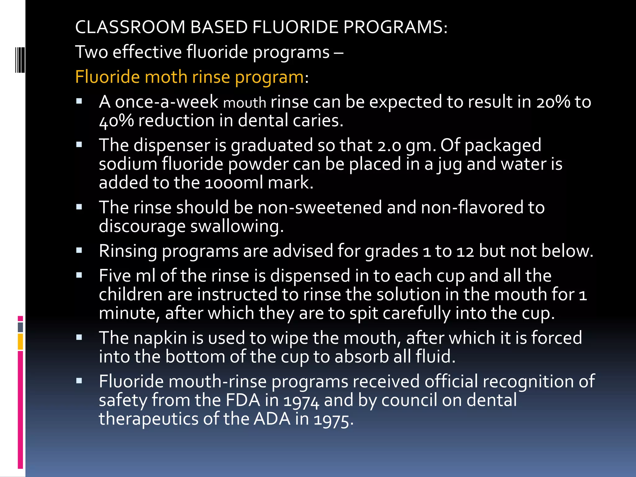 School oral health program | PPTX