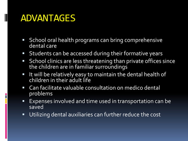 School oral health program | PPTX