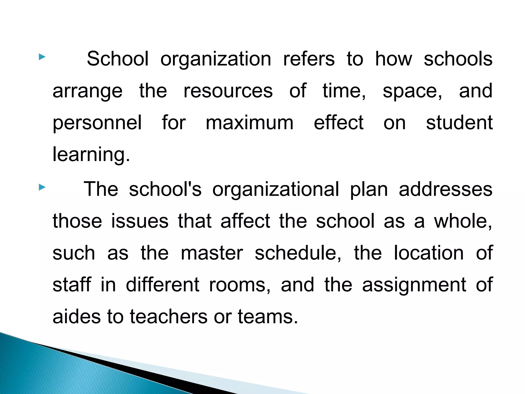 School Organization. | PPT