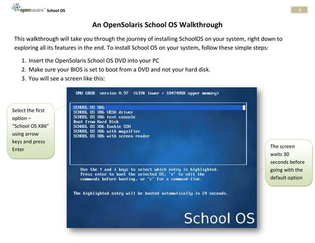 OpenSolaris School OS Beginners Guide | PDF | Operating Systems ...