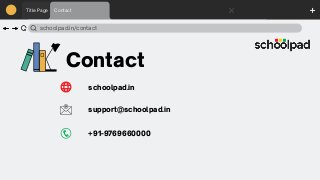 Schoolpad ERP | PDF