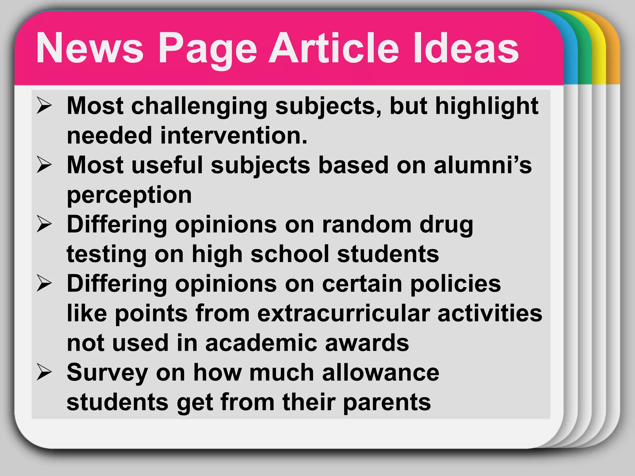 School Paper Content | PPTX