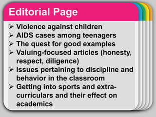 School Paper Content | PPTX
