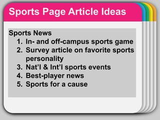 School Paper Content | PPTX