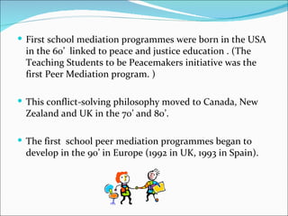 School peer mediation | PPT