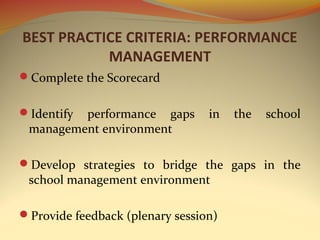 School Performance Management | PPT