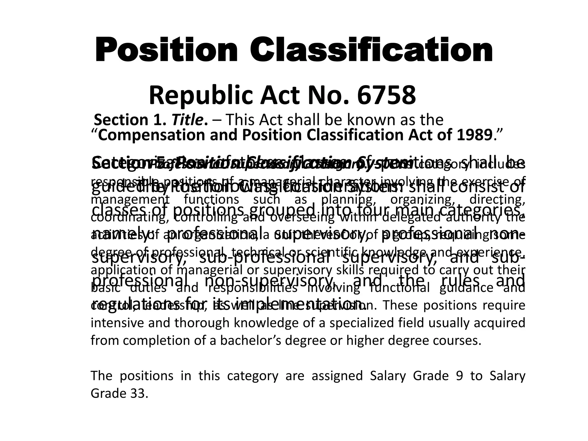 School personnel administration position classification | PPTX